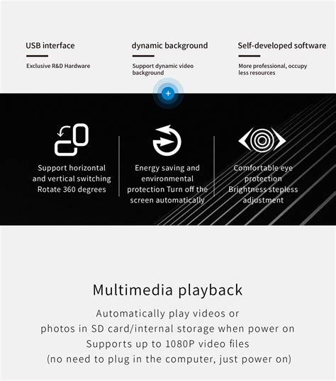 Inch IPS TYPE C Secondary Screen CPU GPU RAM HDD Monitoring White