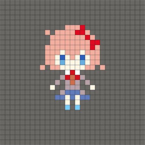 Sayori Ddlc Pixel Art Саёри ТТЛК пиксель арт в 2024 г Схемы вышивки крестиком Милые