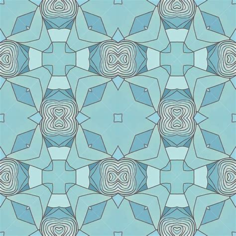 Premium Photo Seamless Abstract Pattern Symmetrical Geometric Kaleidoscope Background