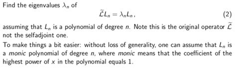 Sturm Liouville Eigenvalues And Eigenfunctions Problem