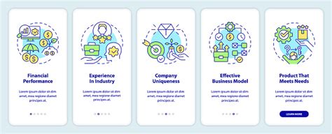 Attracting Investors To Startup Onboarding Mobile App Screen Stock Illustration Download Image