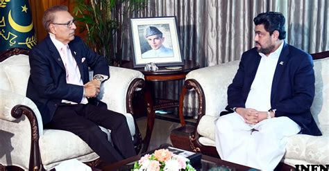 Governor Sindh Calls On President Meets Palestine Envoy Pakistan
