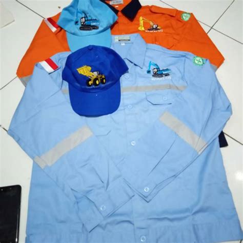 Jual Kemeja Werpack Bordir Custom Dan Topi Custom Alat Berat Excavator