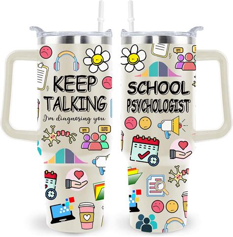Teacher Appreciation T 40oz Insulated Tumbler With Straw And Handle