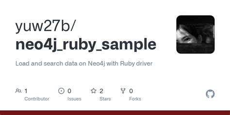 Github Yuw27bneo4jrubysample Load And Search Data On Neo4j With