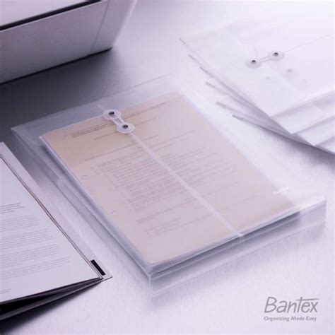 Jual Map Plastik Tali Bantex F4 String Envelope Portrait 3223 08g