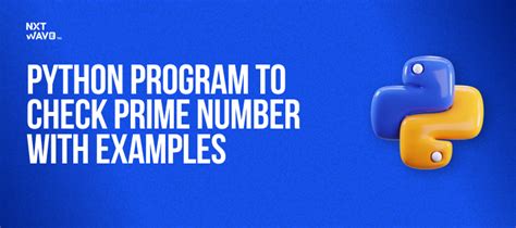 Python Program To Check Prime Number With Examples