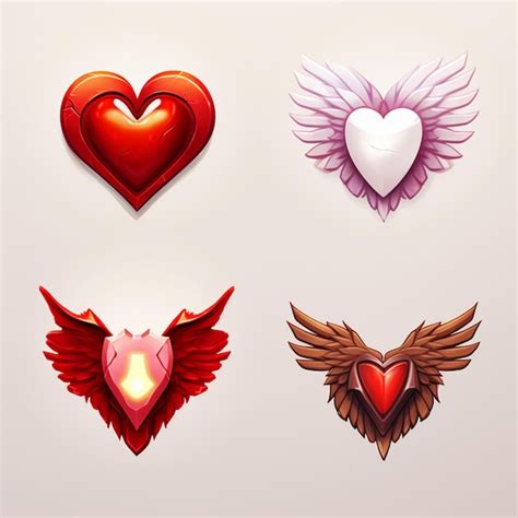 Premium AI Image A Close Up Of A Bunch Of Different Colored Hearts