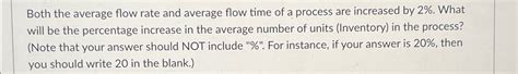 solved both the average flow rate and average flow time of a