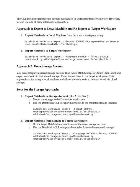 Databricks Migration Methods Pdf Command Line Interface System Databricks Migration Methods Pdf Command Line Interface System