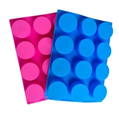 원통형 케이크 실리콘 몰드 둥근 초콜릿 베이킹 쿠키 캔들 몰드 12 홀 Aliexpress