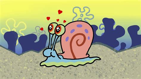 download vibrant and colorful gary the snail illustration wallpaper