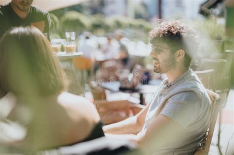Successful Business Team Analyzing Sales Strategy In Urban City Stock Image Image Of Partners