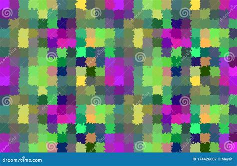 Bright Pixelated Mosaic Pattern Background Stock Illustration Illustration Of Decor Geometric