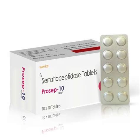 Serratiopeptidase Tablets Ip 10mg Werke At ₹ 550 Box In Panchkula Id 24038219533