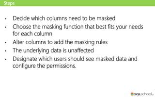 Dynamic Data Masking Sql Server PDF Databases Computer Software And Applications