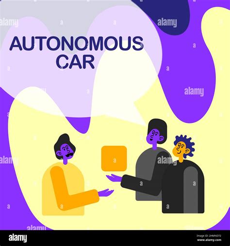 Text Sign Showing Autonomous Car Concept Meaning Vehicle That Can Guide Itself Without Human