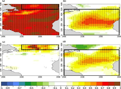 First Row Anomaly Correlation Coefficients Accs For 4 Year Mean A
