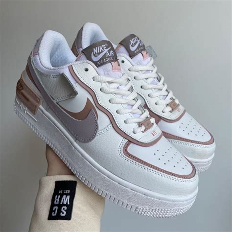 Женские кожаные кроссовки Nike Air Force 1 Shadow Amethyst найк — ціна