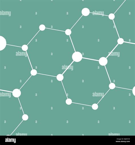 Chemical Structure Simple Banner Structure Line Abstract Chemical Background Pattern Cell