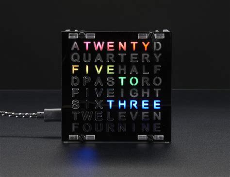 Overview Neomatrix 8x8 Word Clock Adafruit Learning System