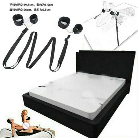 Bed Restraints Sex Tie Downs Mattress Bed Set Legs Arms Set Wrist Ankle