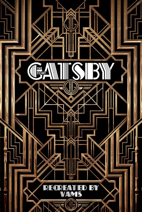 Free Font Of The Great Gatsby Deco Pinstripe On Behance