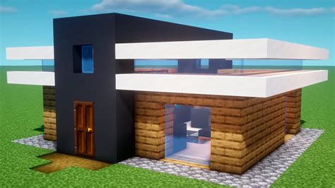 КРАСИВЫЙ ХАЙ ТЕК ДОМ С МЕБЕЛЬЮ В МАЙНКРАФТ Youtube