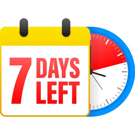Countdown 7 Days To Go Pngs For Free Download