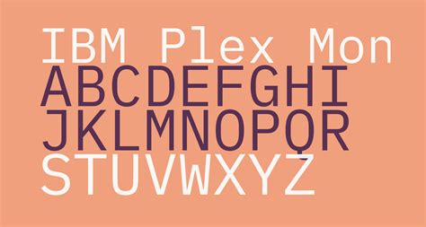 Ibm Plex Mono Free Font What Font Is