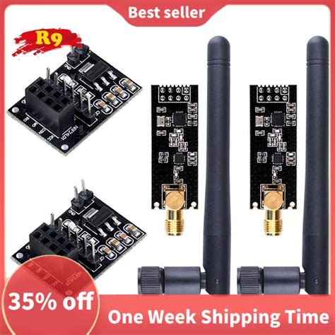 High Quality 2pcs Nrf24l01palna Rf Transceiver Ule With Sma Antenna 24 Ghz 1100m Nrf24l01