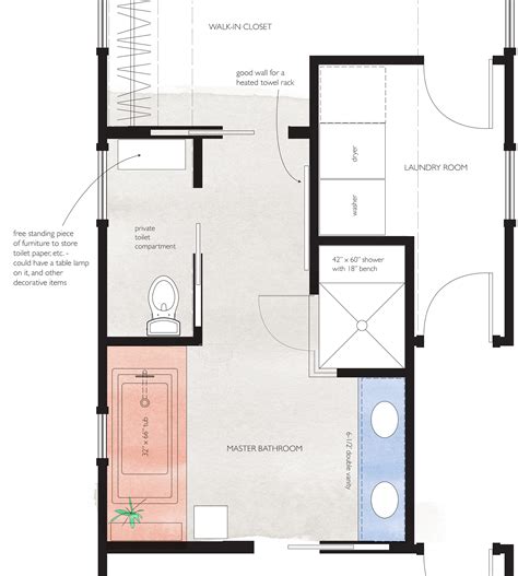 L Shaped Master Bathroom Floor Plans Flooring Ideas