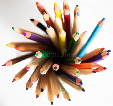 Colored Pencils Back To School Stock Image Image Of Back Texture