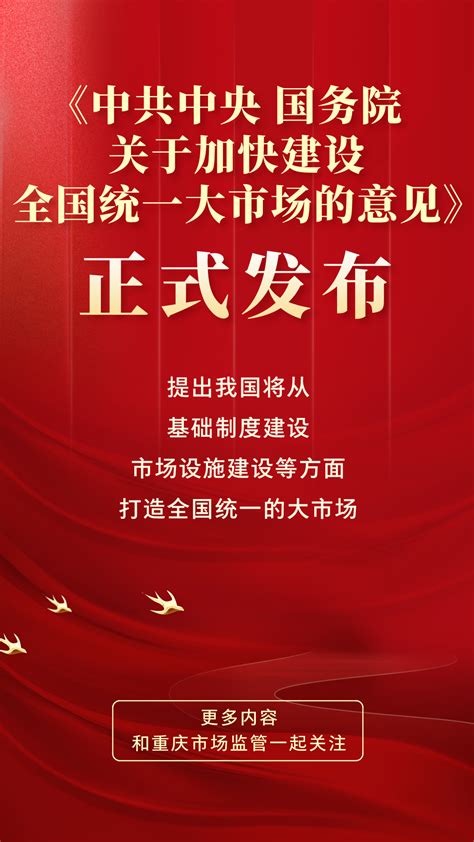 全国统一大市场如何 统一”？一文读懂！ 重庆市市场监督管理局