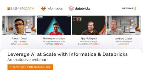 Aakash Desai On Linkedin Genai Databricks Informatica Idmc
