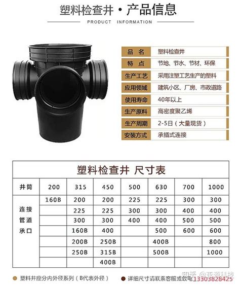 塑料检查井各种规格尺寸型号大全 知乎
