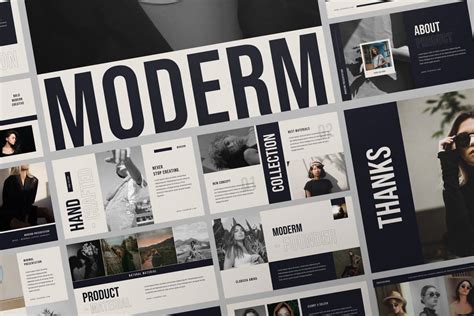 4031 现代创意主题时尚摄影设计作品集演示keynote模板 Moderm Creative Keynote Presentationgooodmecom 果觅网（gooodme）