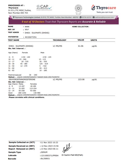 Book Dheas Sulphate Test In Ahmedabad At 60 Off