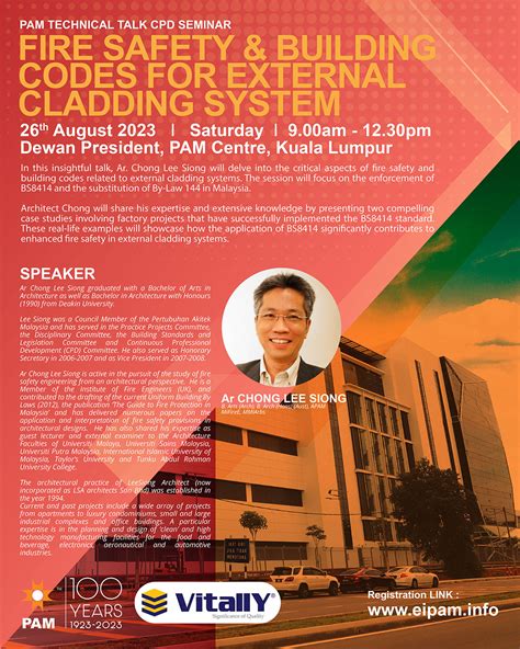 Pam Technical Talk Cpd Seminar Fire Safety And Building Codes For External Cladding System
