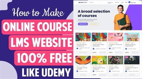How To Create Online Course Lms Educational Website Like Udemy With Wordpress 2023 Tutor Lms