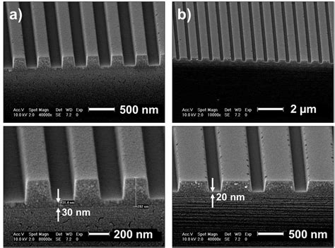 14 Sem Micrograph Residual Layer Obtained After Imprint With The