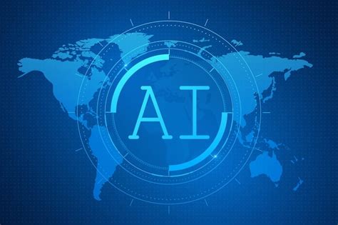 회로 기판 미래 기술 개념에 인공 지능 Ai 칩셋 프리미엄 벡터
