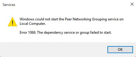 Cara Mengatasi The Dependency Service Or Group Failed To Start