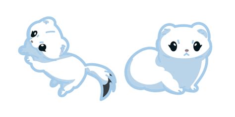 Cute Winter Weasel Cursor Custom Cursor