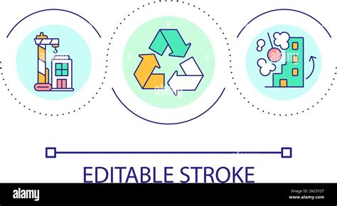 Recycling Of Old Buildings Loop Concept Icon Stock Vector Image And Art Alamy