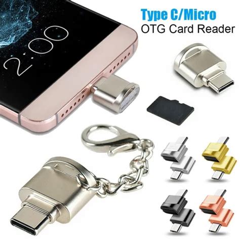 PLUG MEMORY EXPANSION Adopter Type C Micro To TF Adapter Phone OTG Card Reader EUR 5 27