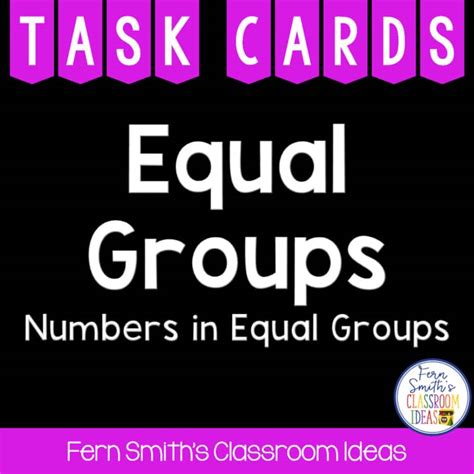 Number In Equal Groups Task Cards For Third Grade Tpt