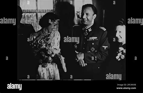 Ww2 Gretl Braun And Hermann Fegelein Together At Their Wedding 1944