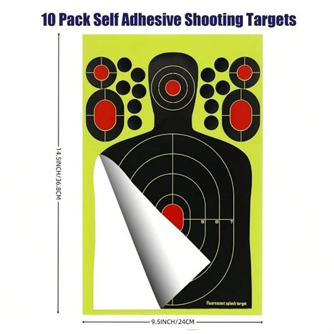Shooting Targets Splatter Reactive Targets 5 And 10 Pack Silhouette Splatter Target For Rifle