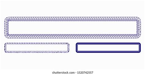 Mesh Double Rounded Rectangle Frame Model Stock Vector Royalty Free 1520742557 Shutterstock